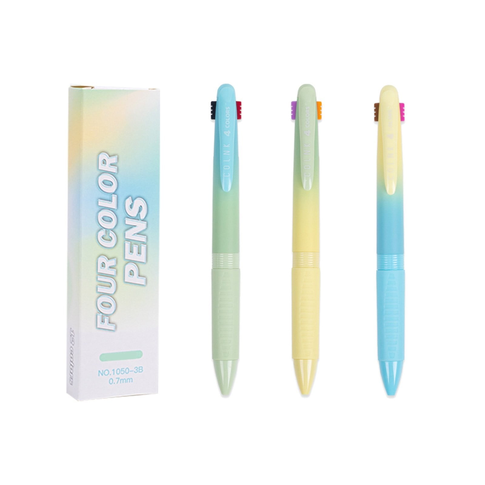 4 Colors Ballpoint Pens in 1,Multicolor Ballpoint Pen Assorted Ink ...