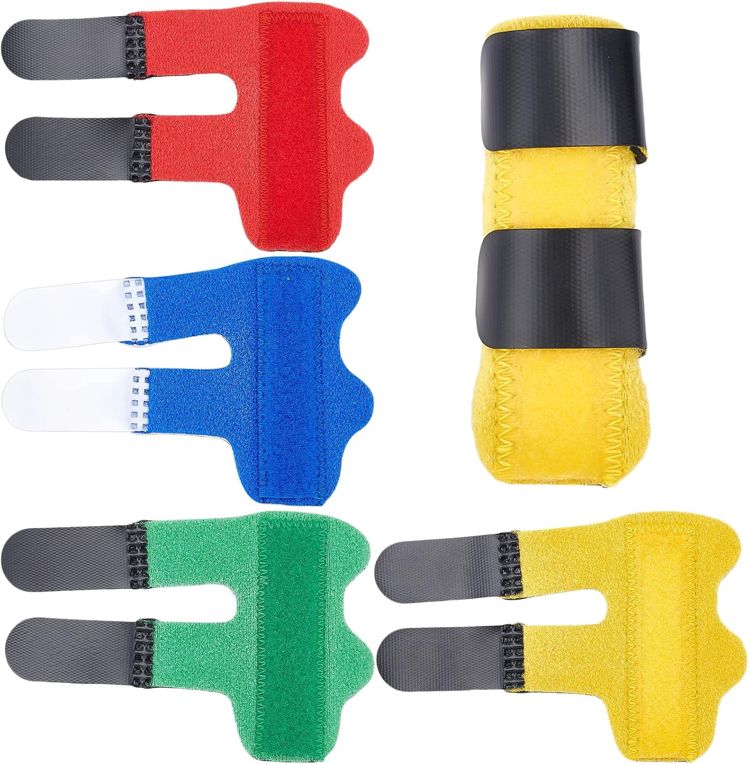 4 Colors Finger Splints Pinky All Fingers Sleeves Straightening Brace ...