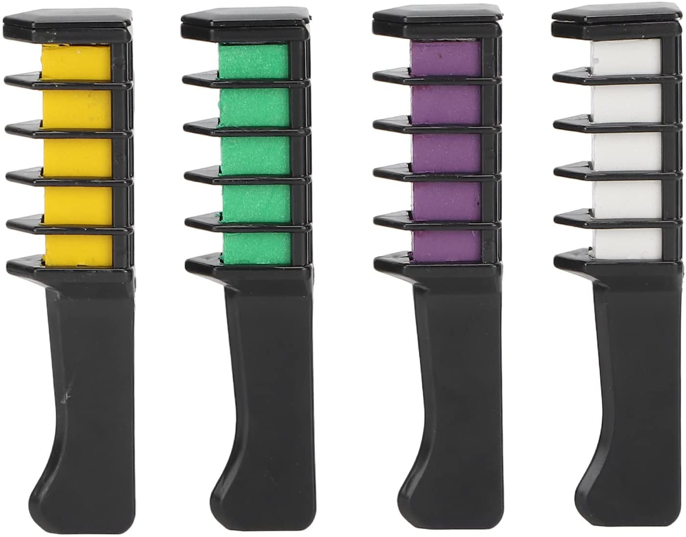 4 Colors Hair Chalk Comb, Temporary Hair Dye, Temporary Hair Chalk ...