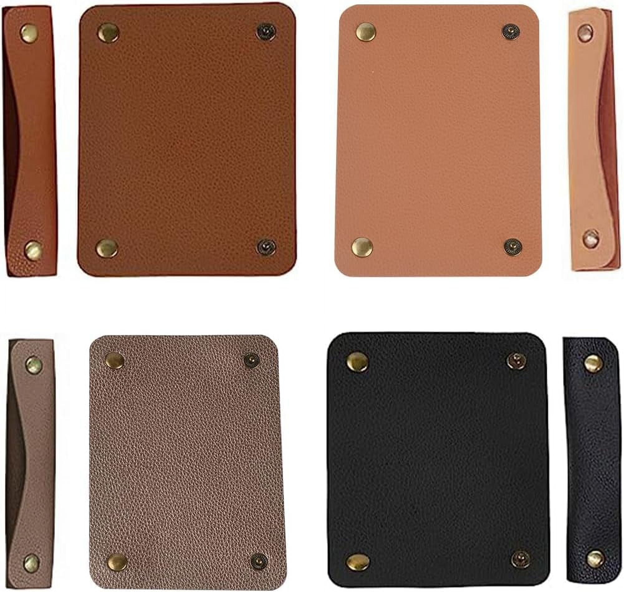 4 Colors Handbag Purse Handle Leather Wraps Cover Brown Yellow Red ...