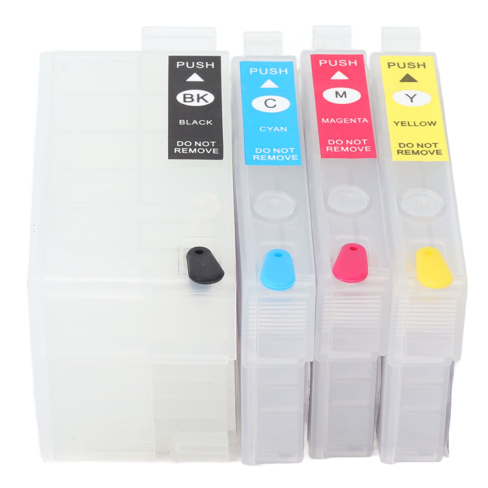 4 Colors Ink Cartridge with Permanent Chip Printer Refill Ink Box ...