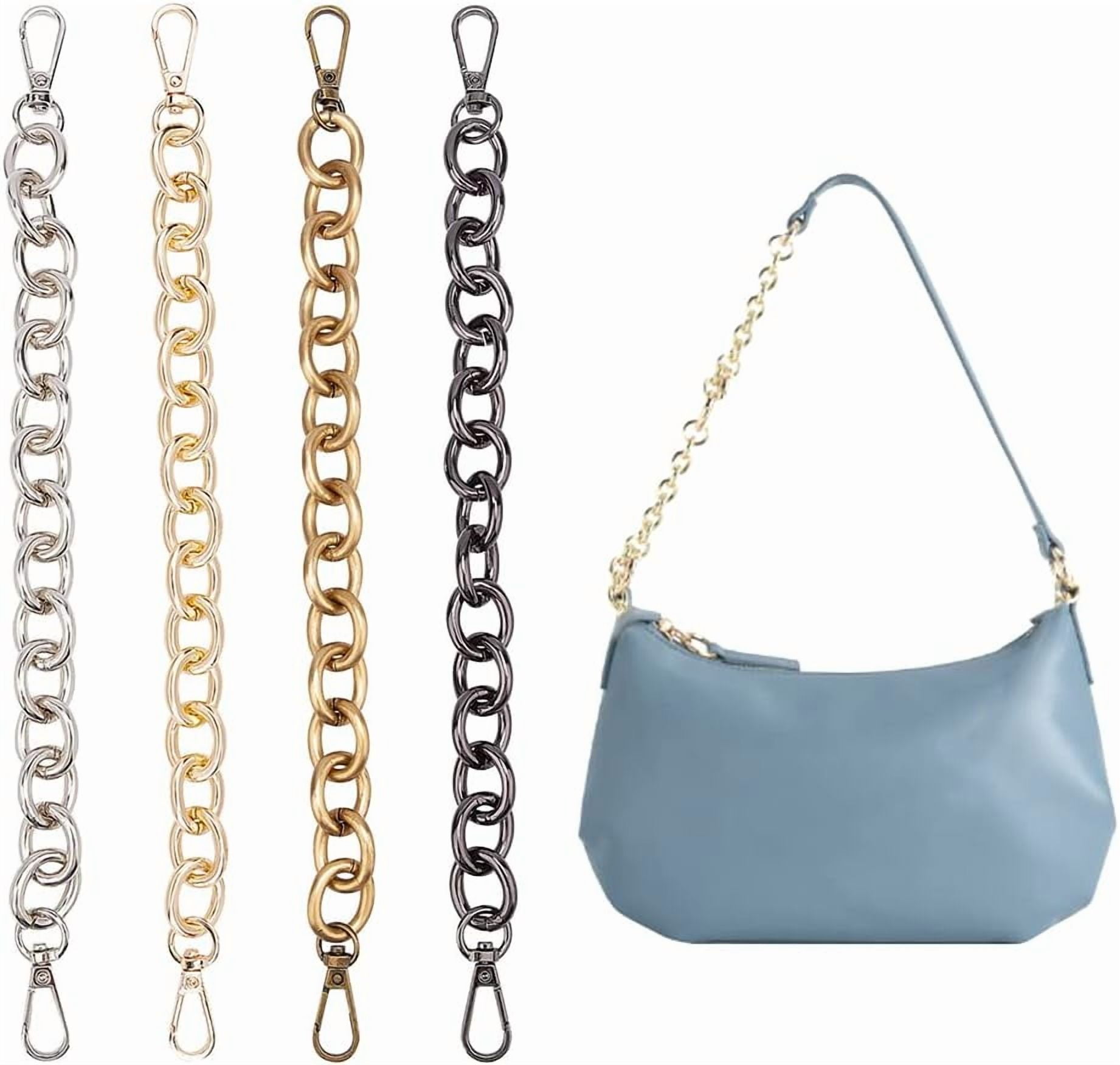 4 Colors Iron Purse Chain Handle 12.01 Inch Short Metal Chain Bag Strap ...