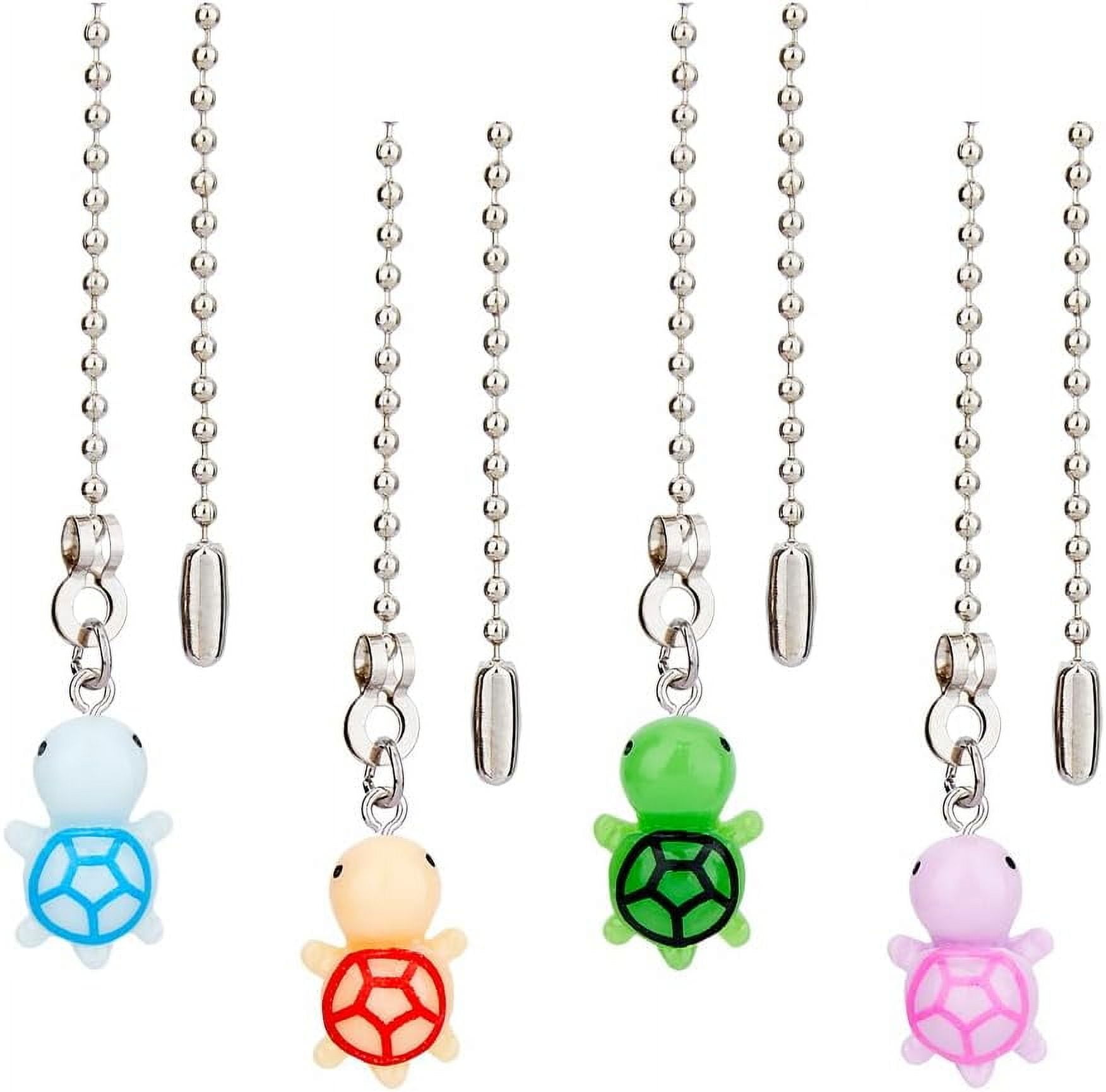 4 Colors Light Pull Chain Set Iron Pull Ball Chains Extension with ...