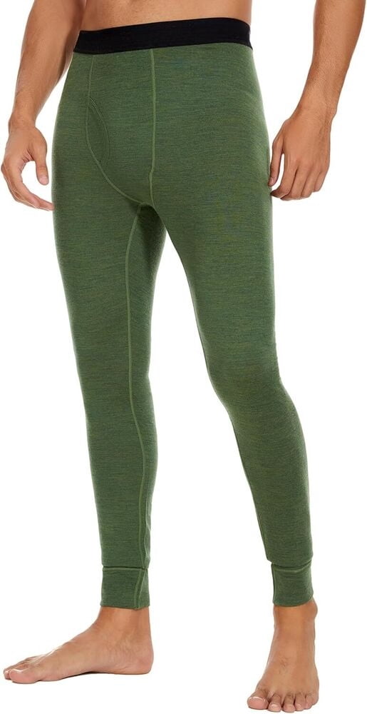 4 Colors Merino Wool Base Layer Pants Ski Thermal Underwear Long Bottom ...