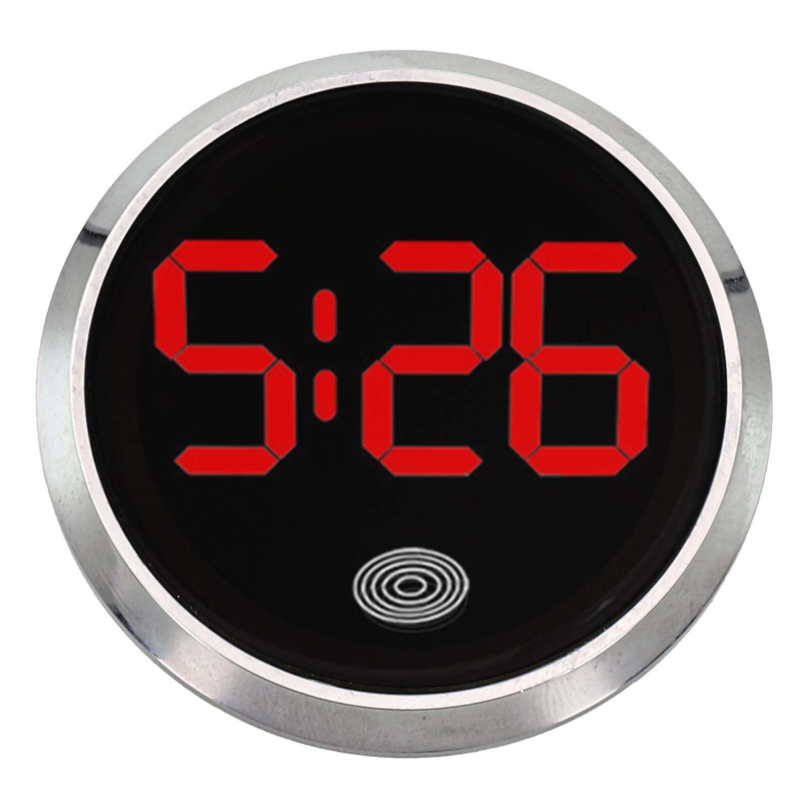 4 Colors Mini Car Clock Luminous Auto Stick-On Digital Watch Mechanics ...