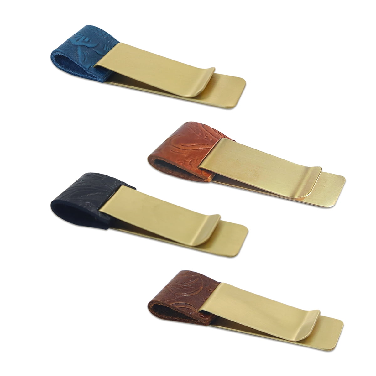 4 Colors Pen Clip for Notebook, Pen Loop with Copper Clip, Retro ...