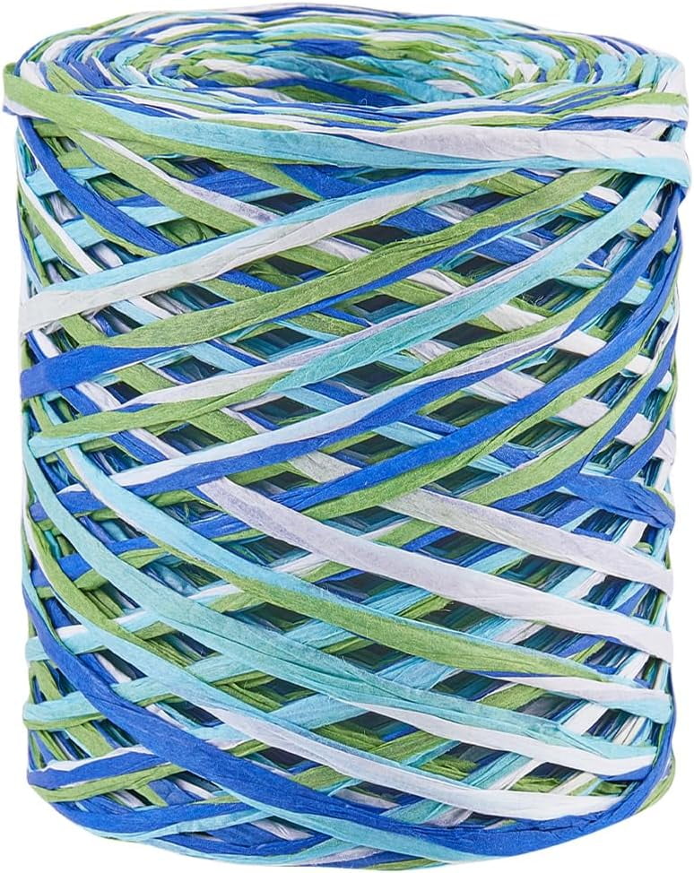 4 Colors Raffia Paper Ribbon 218 Yards Gift Wrapping Paper Twine Rolls ...