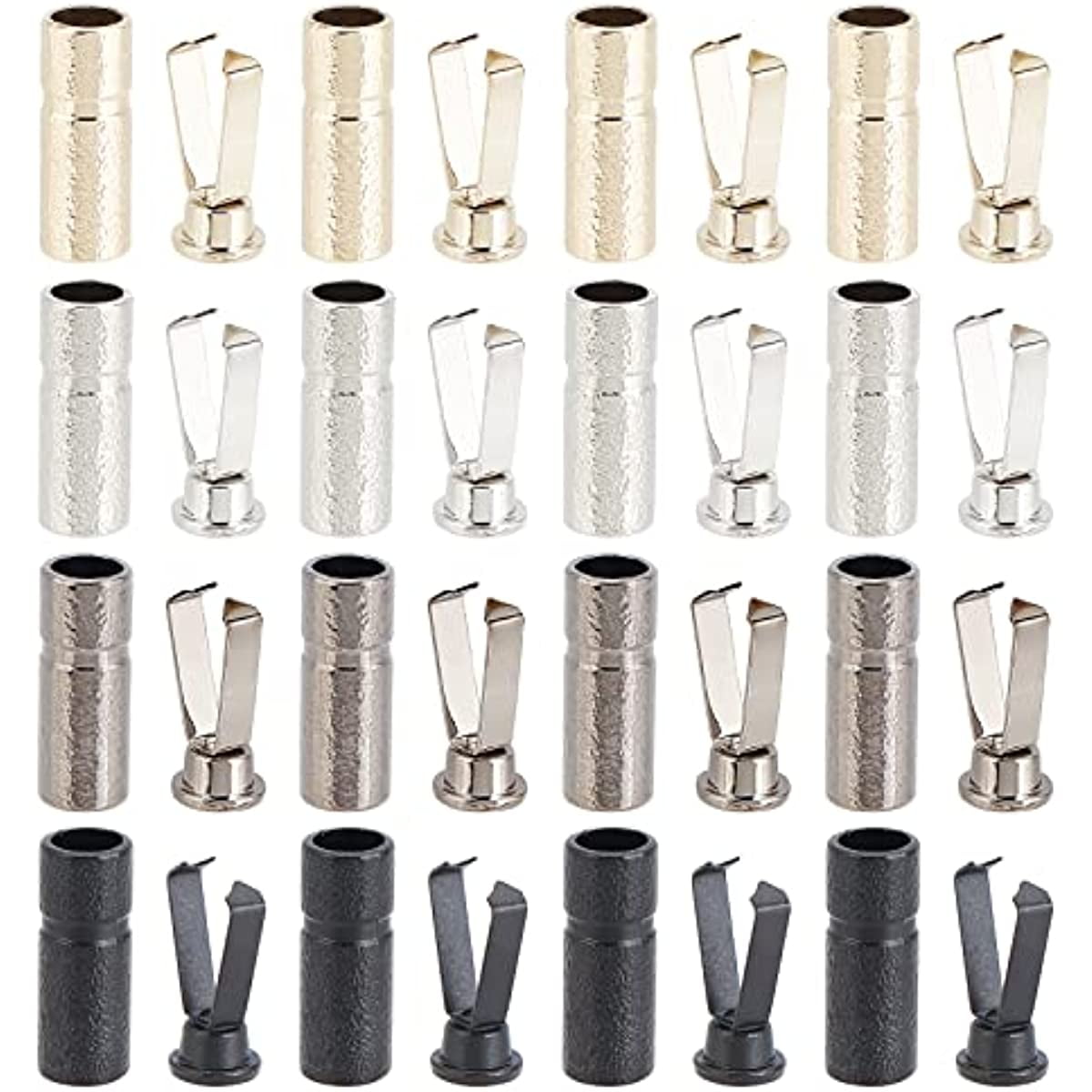 4 Colors Shoelace Tips 32 Sets Shoelace Head Protector Cords End Caps ...