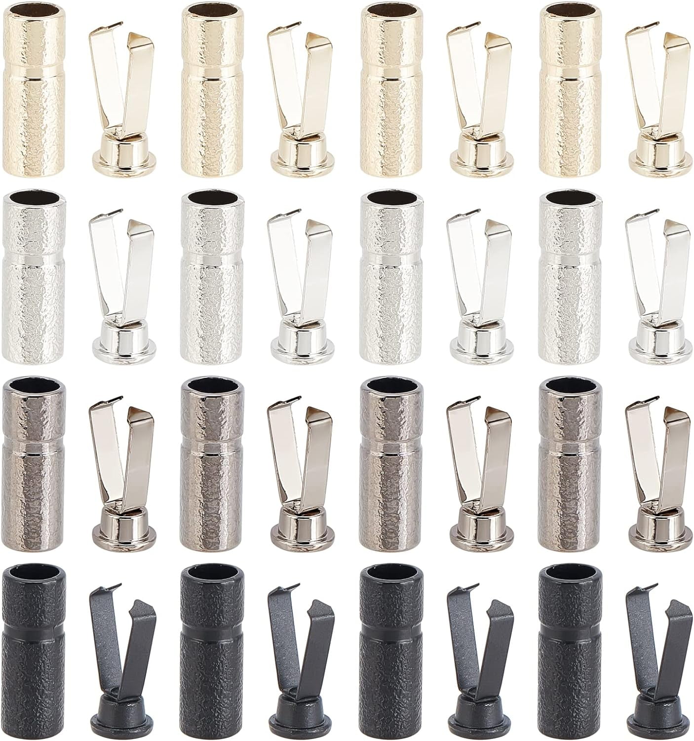 4 Colors Shoelace Tips 32 Sets Shoelace Head Protector Cords End Caps ...