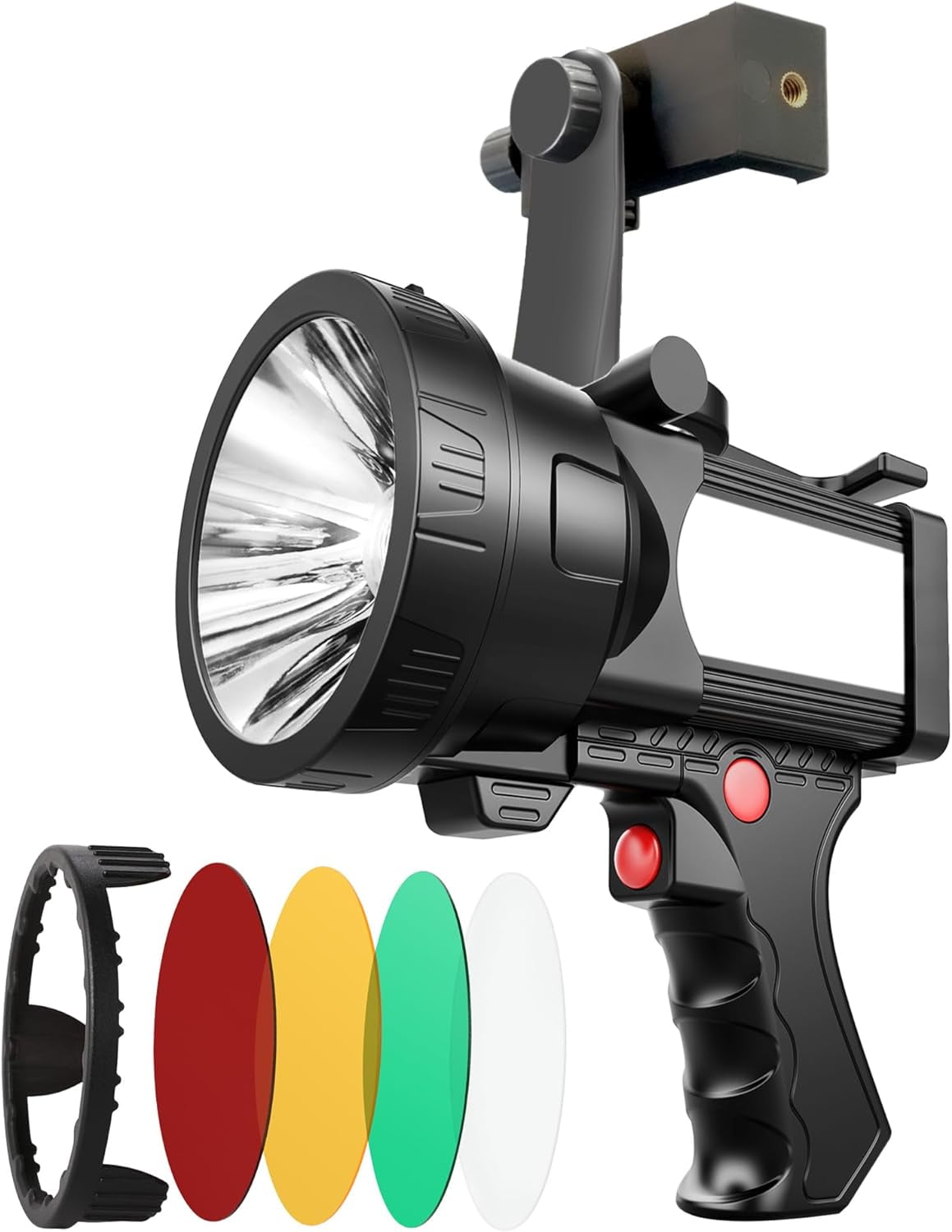 4 Colors Spotlight, High Lumen Flashlight 1200,000 LED with Phone ...