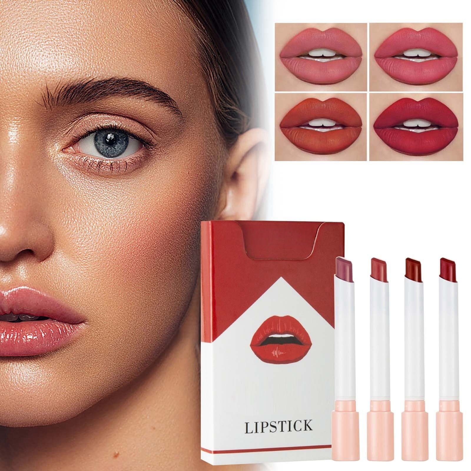 4 Colors Tube Lipstick, Little Lipstick Set, Velvet Lipstick ...