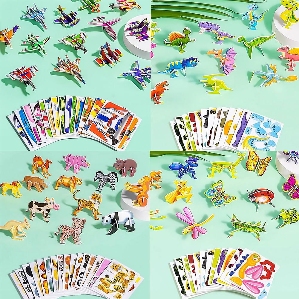 4 Combinations In One 4 In One Insect 3D Three-Dimensional Puzzle ...