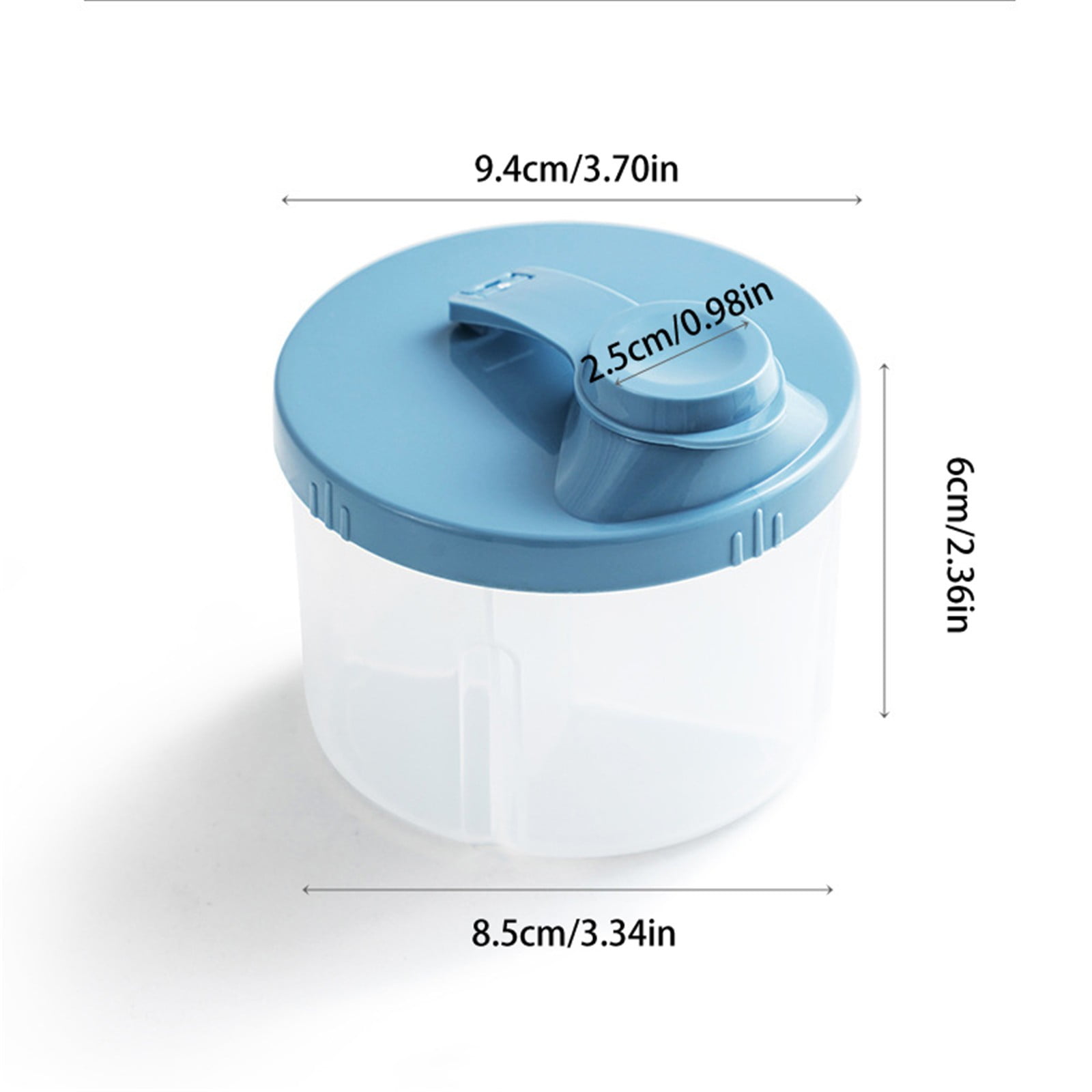 4-Compartment Baby Formula Dispenser with Scoop, Travel-Size Powder Container for Infant Milk ...