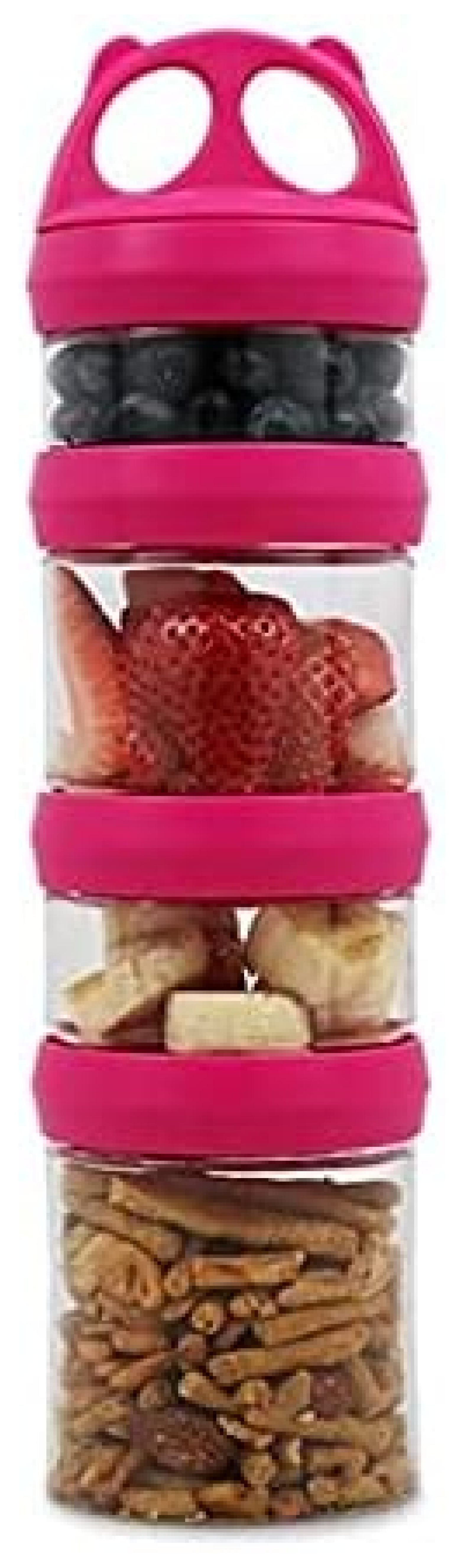 4 Compartment Lock, Stackable, Leak-Proof, Food Storage, Snack Jars ...