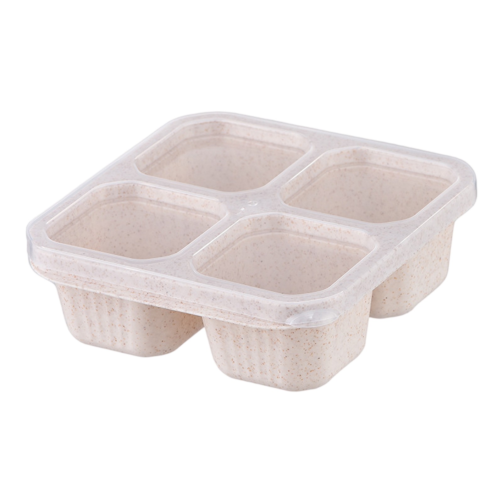 4-Compartment Snack Containers -4 Piece Set to Seal in Freshness ...