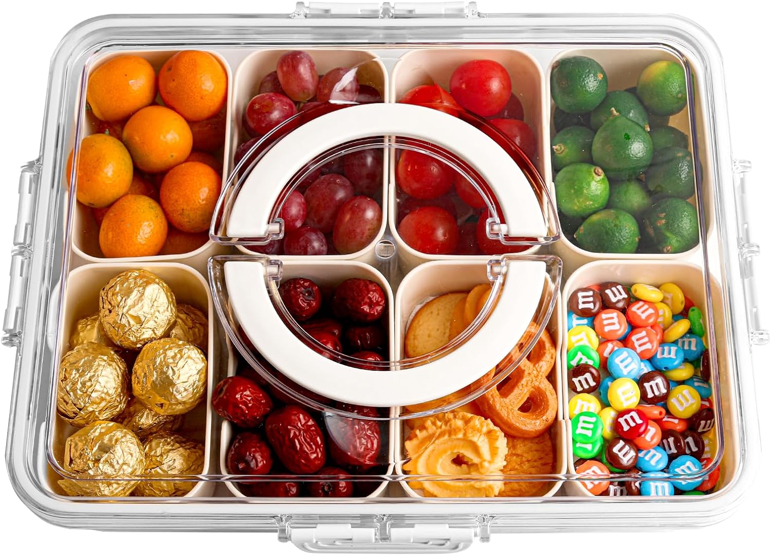 4 Compartment Snack Lunchable Containers - Bento Boxes for Charcuterie ...