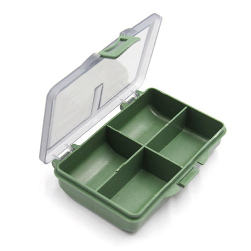 4 Compartment Storage Box Carp Fishing Tackle Boxes System Fishing Bait ...