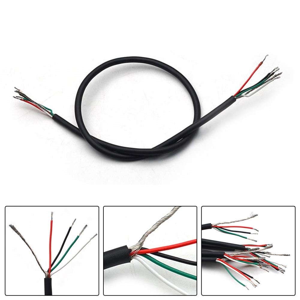 4 Conductor Pickup Hookup Wire Shielded Guitar Pickup Cable Circuit ...