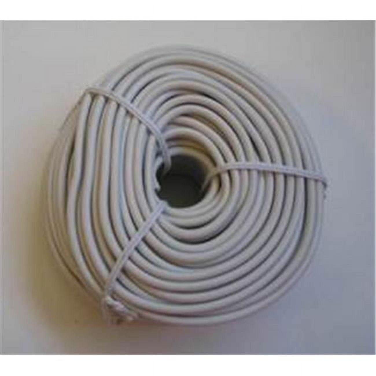 4 Conductor White Telephone Wire, 100 ft. - Walmart.com