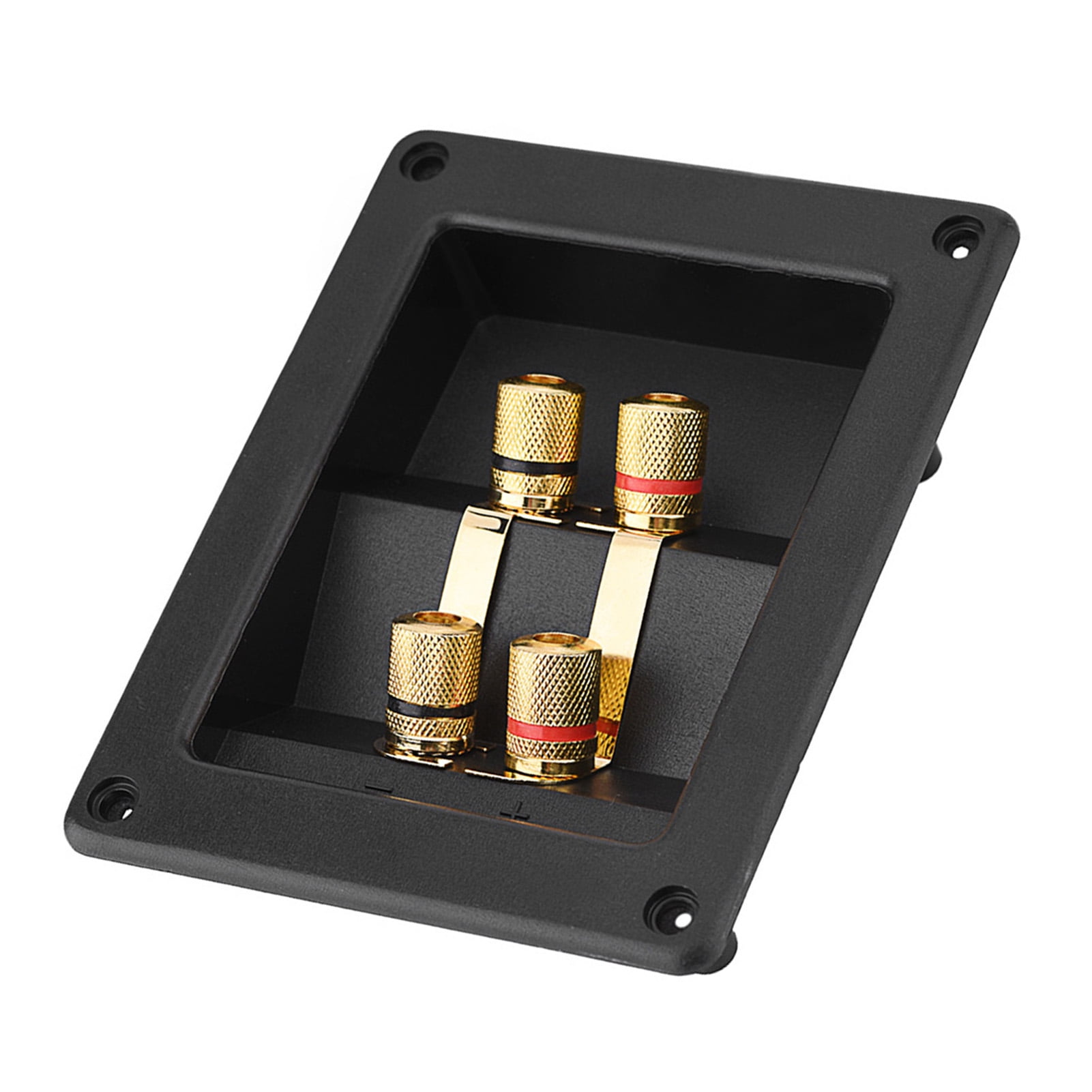 4 Copper Binding Post Terminal Cable Connector Speaker Terminal Box ...