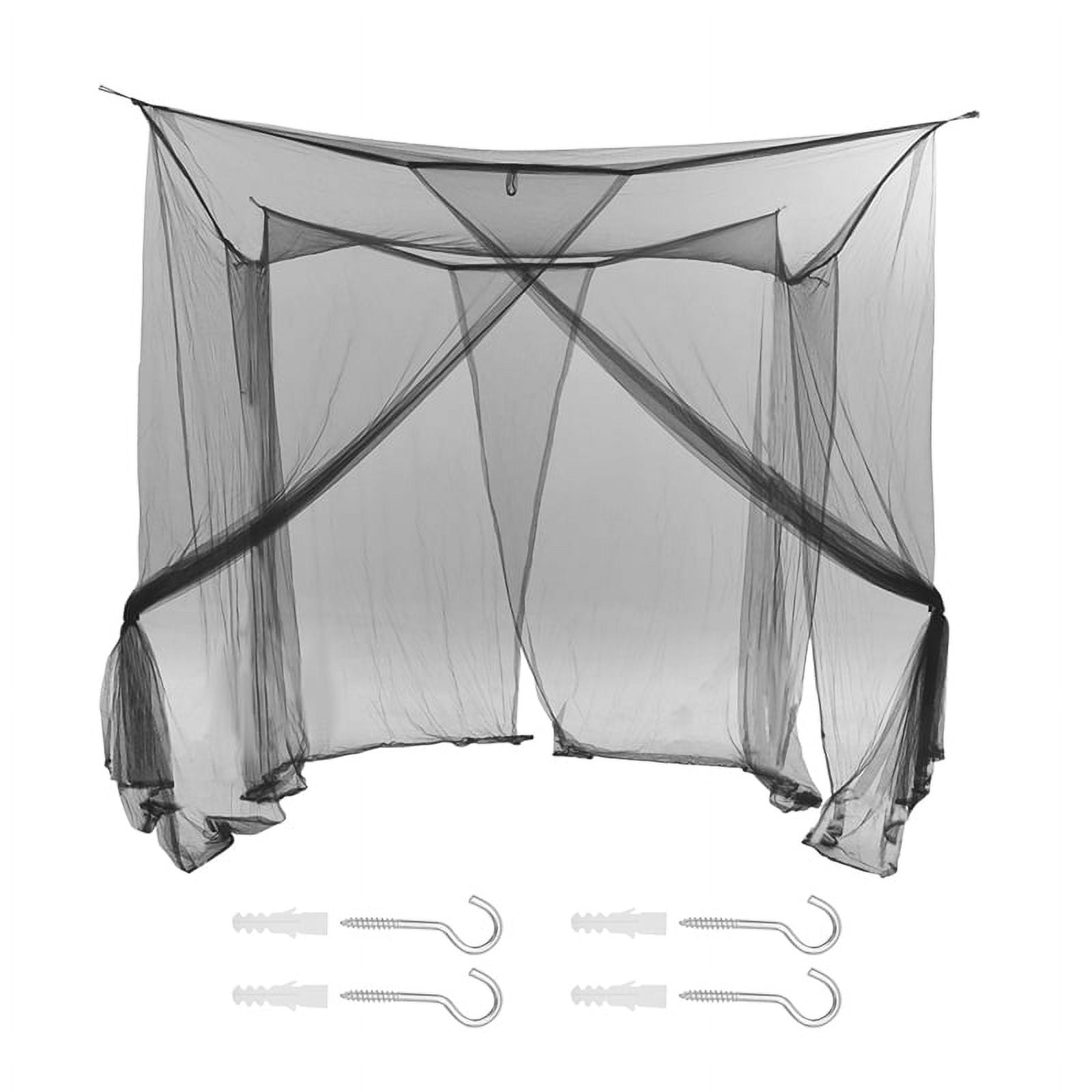 4-Corner Bed Netting Canopy Mosquito Net for Queen/ Sized Bed 190*210 ...