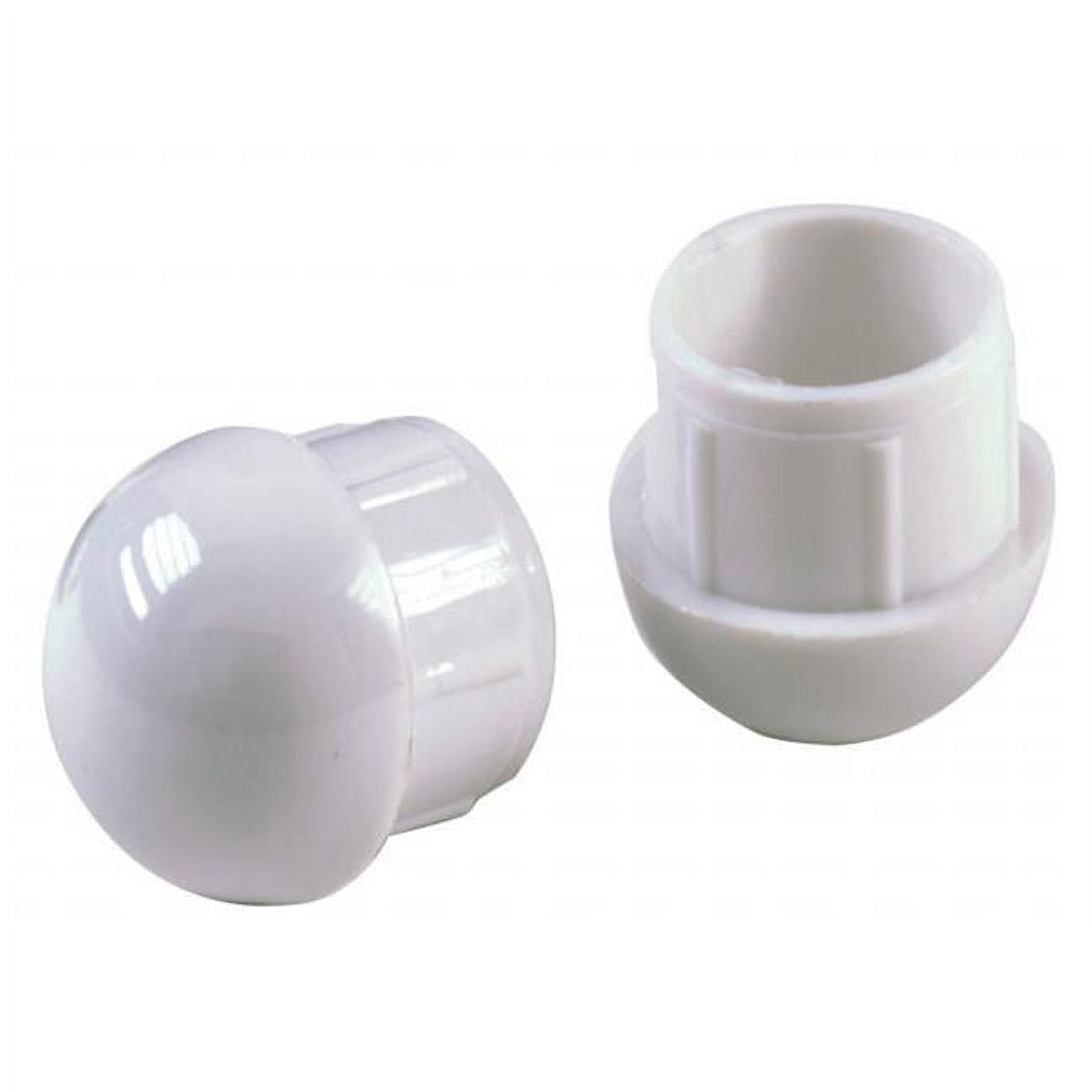 4 Count 1 in. White Round Dome Plastic Insert - Walmart.com