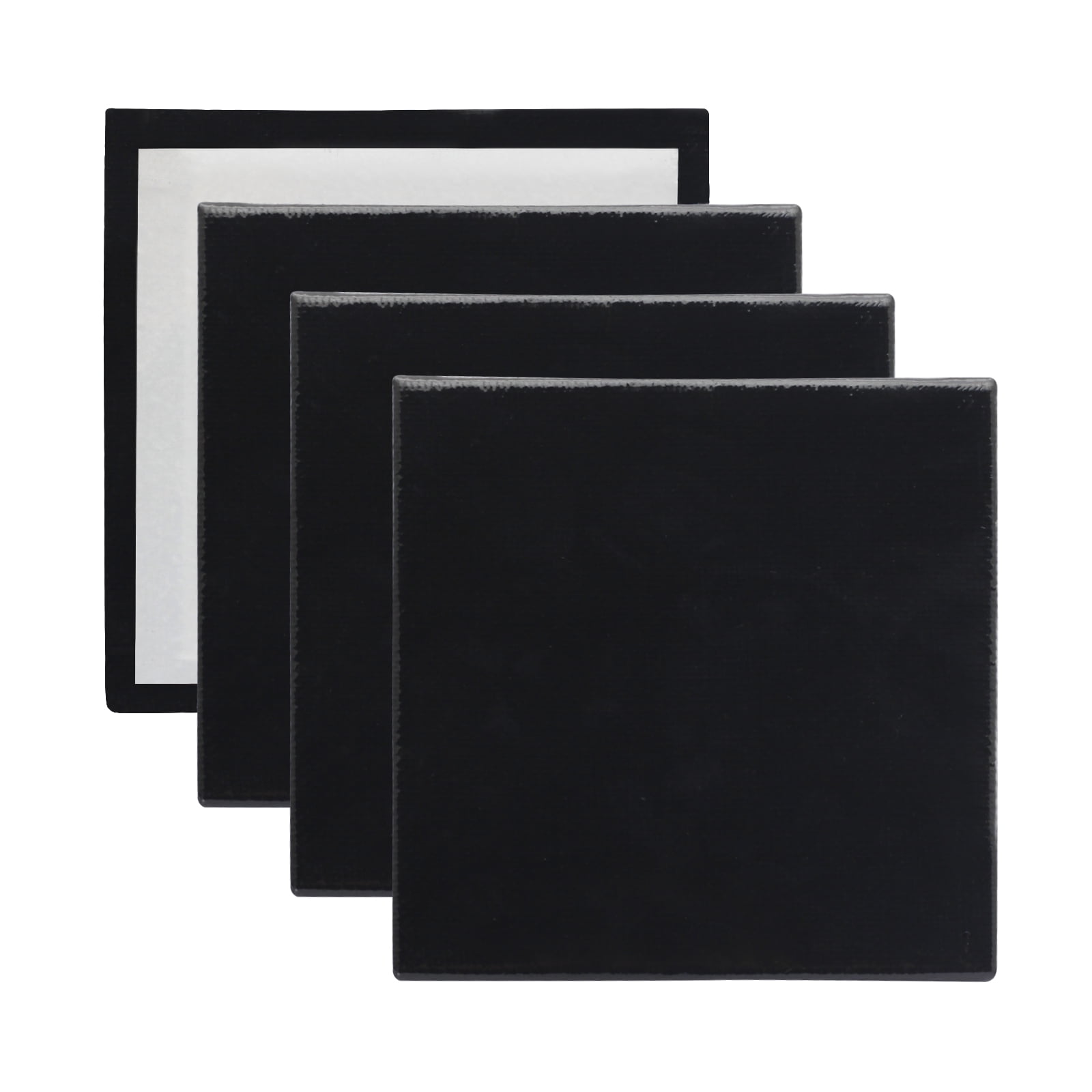 4 Count 4" x 4" Black Mini Canvas Panels by Artist's Loft - Archival ...