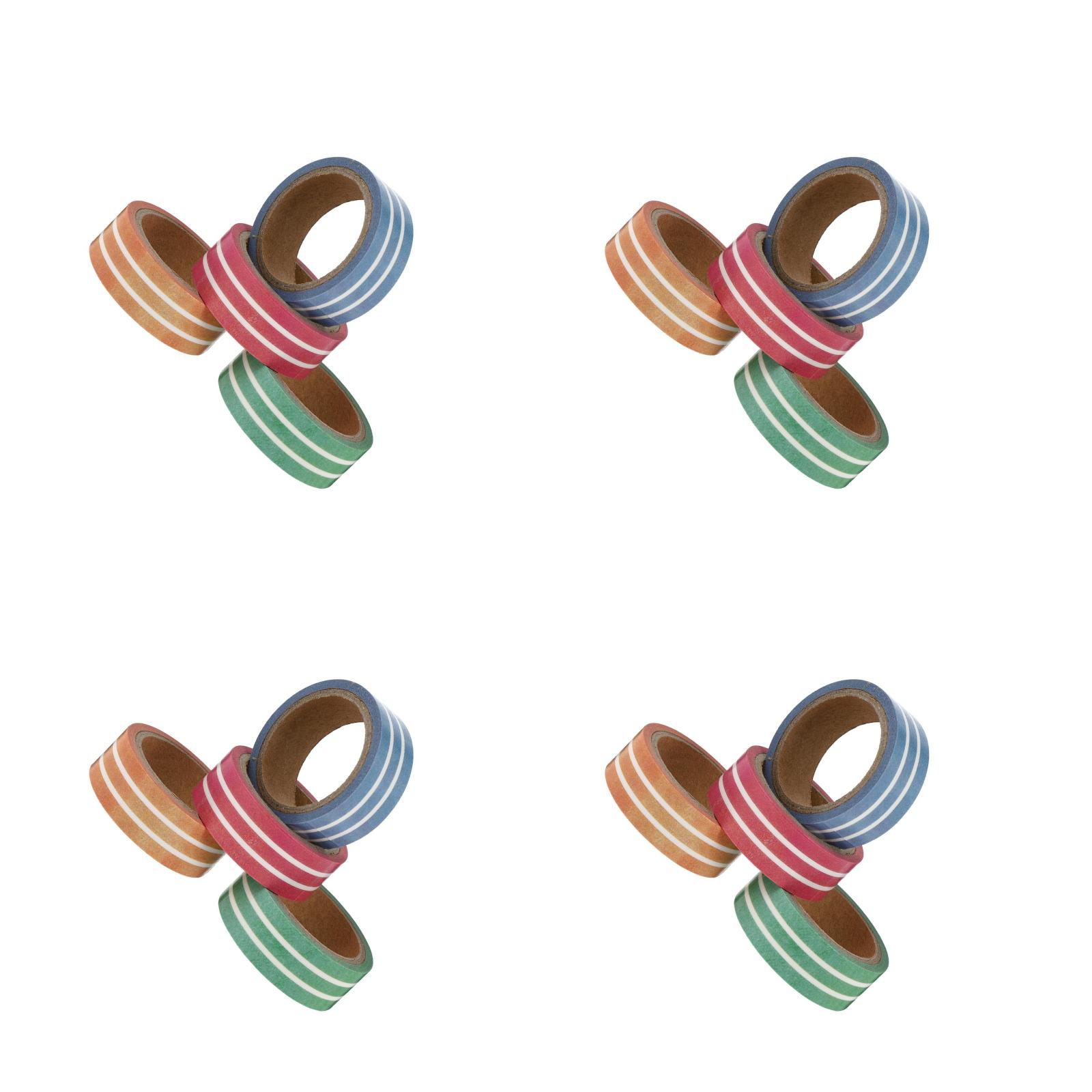 4 Count Ad Washi Tape Stickers Supplies Travel 0.05X1.5X500CM - Walmart.com