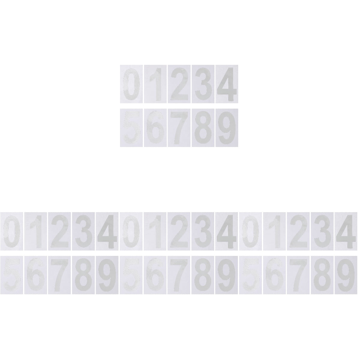 4 Count Address Number Mailbox Numbers for outside External - Walmart.com