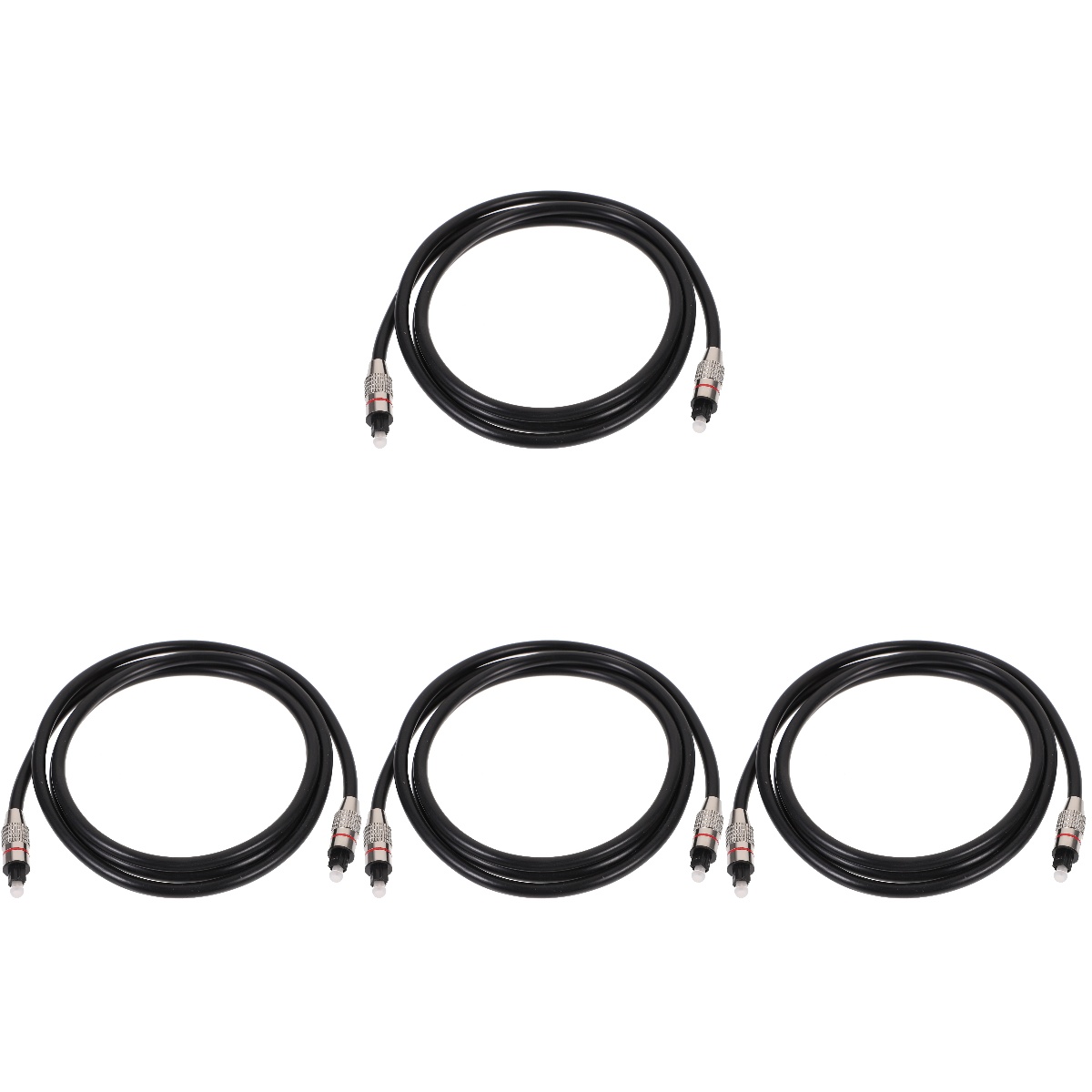 4 Count Audio Optical Cable for Sound Bar Home Theater Game Console ...