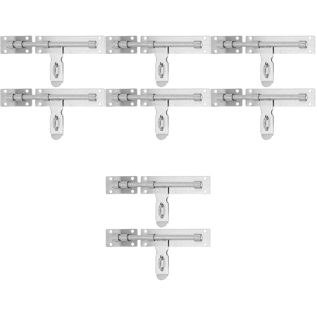 4 Count Bar Deadbolt Lock Door Slide Bolt Latches Door Latch Lock ...