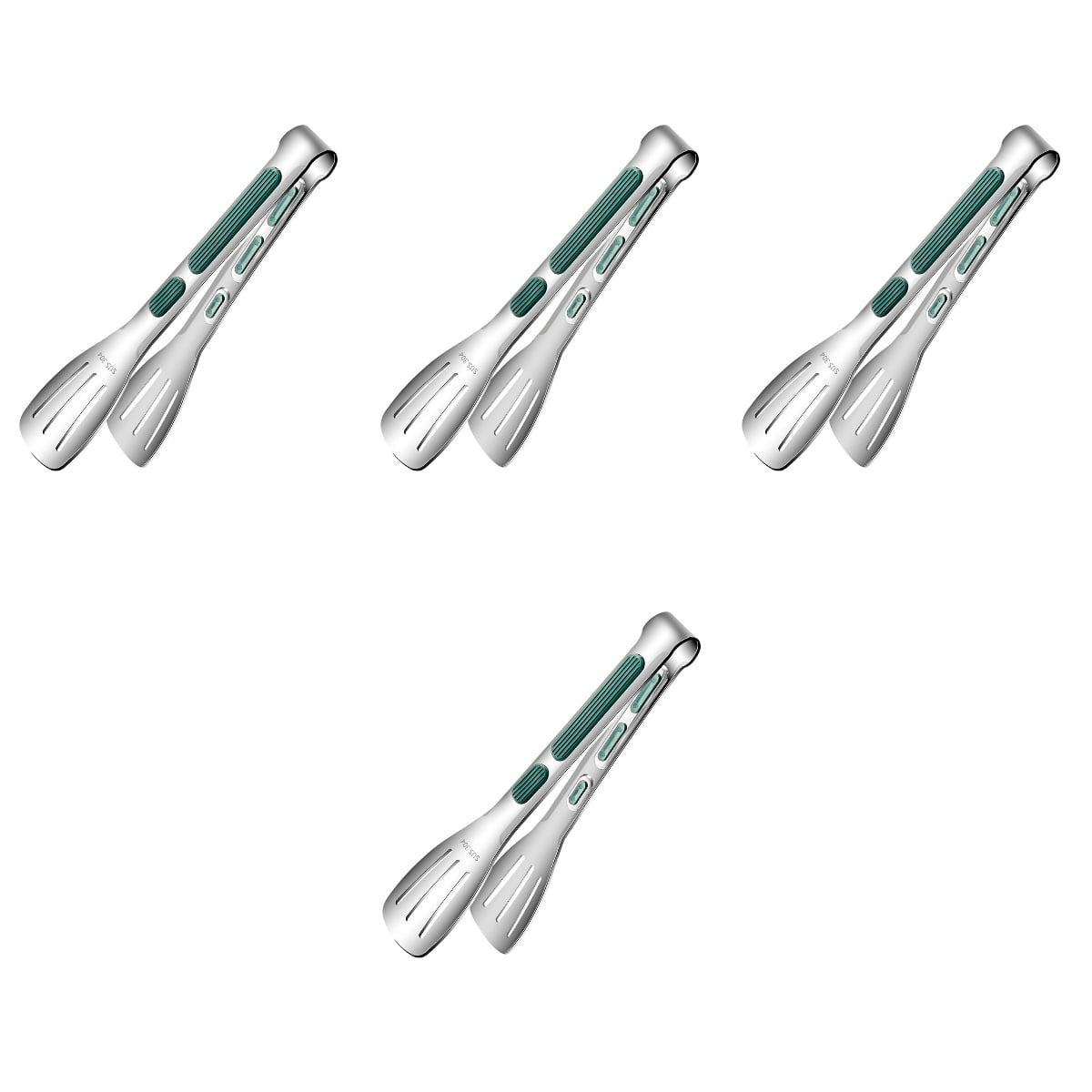 4 Count Barbecue Tongs Camping Accessories Tongs for Cooking Handle ...