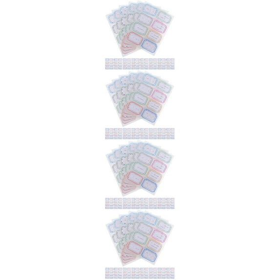 4 Count Book Marking Sticker Lined Label Envelope Seals White Labels ...