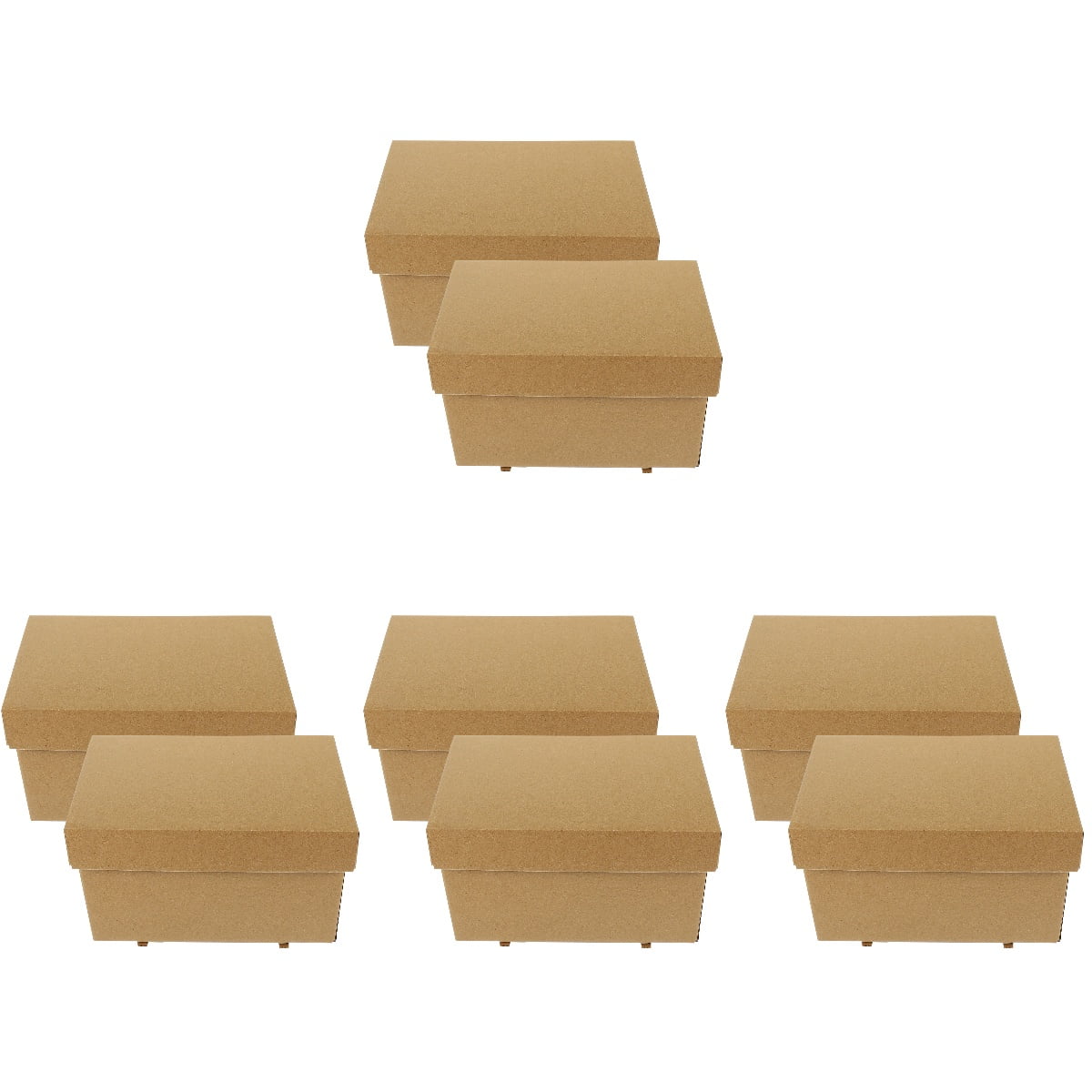 4 Count Boxes for Storage Document Bin with Lid Filing Organizer Office ...