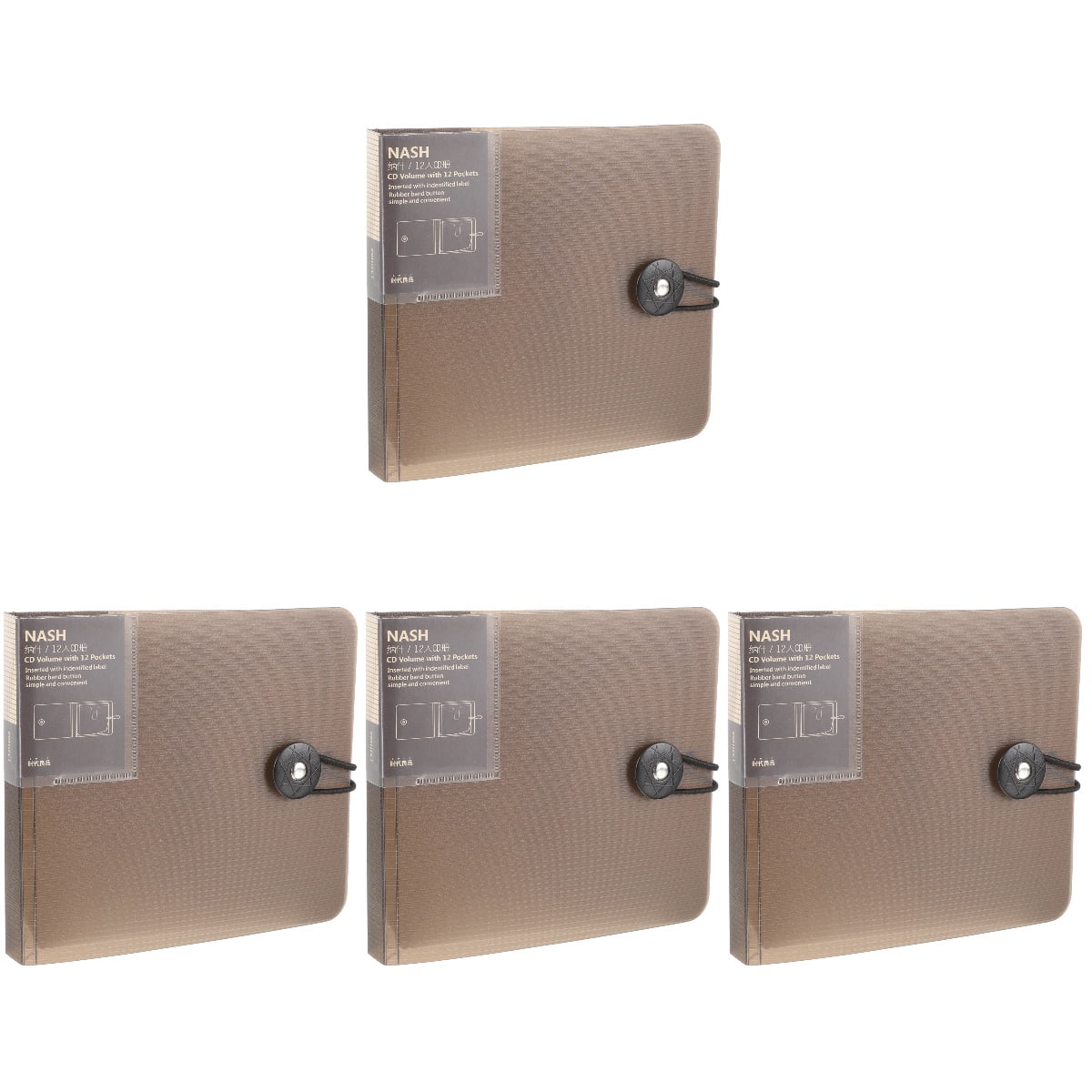 4-Pack CD Storage Bag Disc Organizer for Travel and Miss Convenience ...