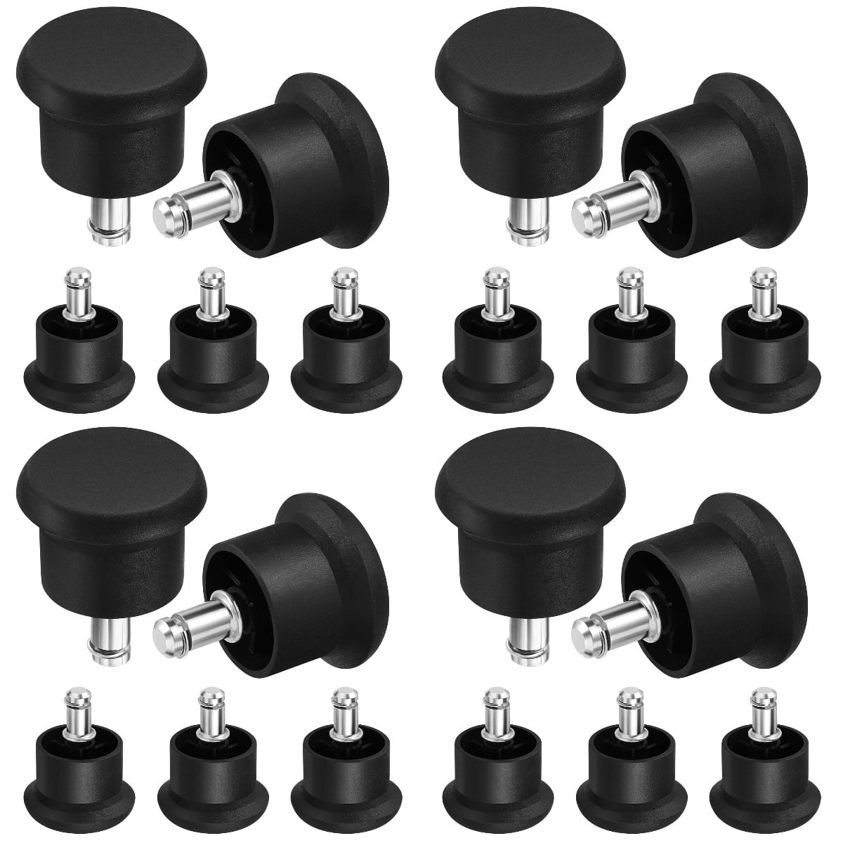 4 Office Chair Glide Floor Gliders Bell Glides Wheels Furniture ...