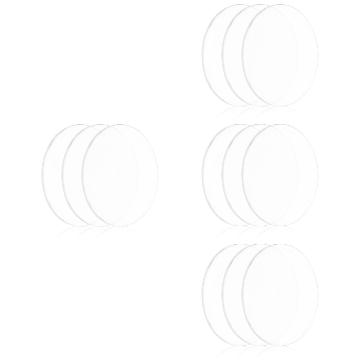 4 Count Clear Translucent Disc Transparent Acrylic Sheet - Walmart.com