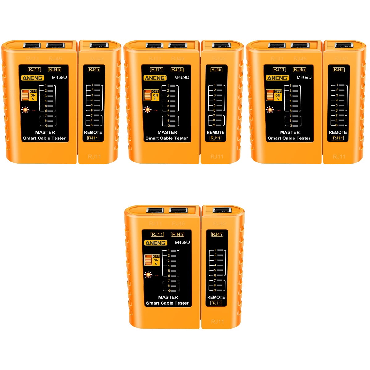 4 Count Coaxial Cable Tester Auto Network Universal Telephone Line ...