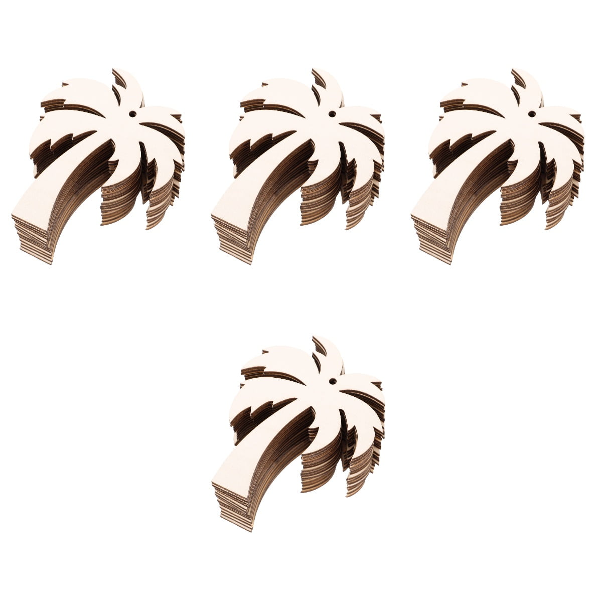 4 Count Coconut Cutouts Palm Coconut Tree Chips 10.00X8.00X0.20CM ...