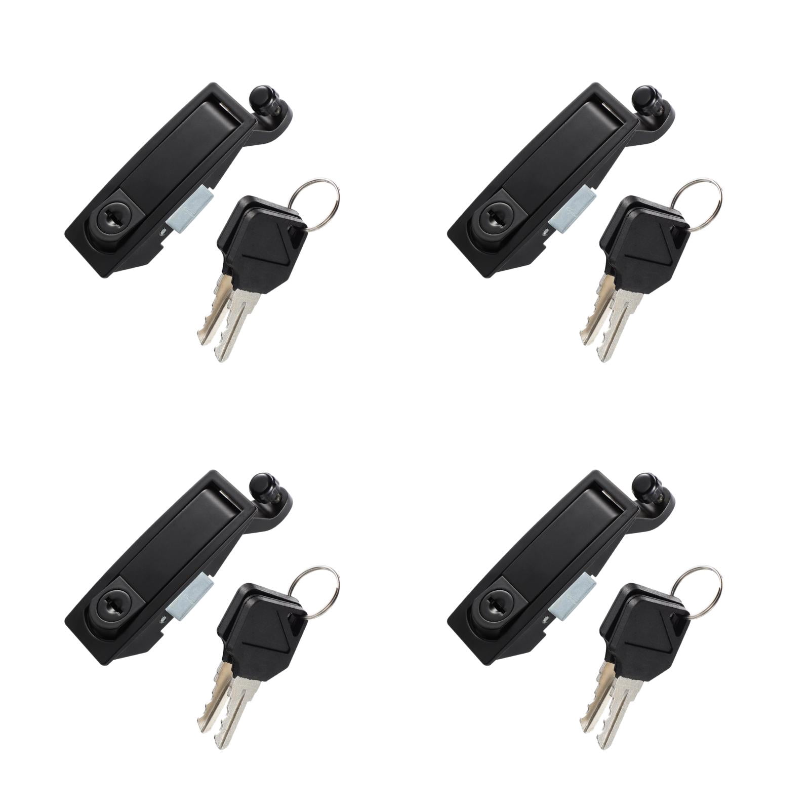 4 Count Compression Latch Latches with Lock Tool Case Black - Walmart.com