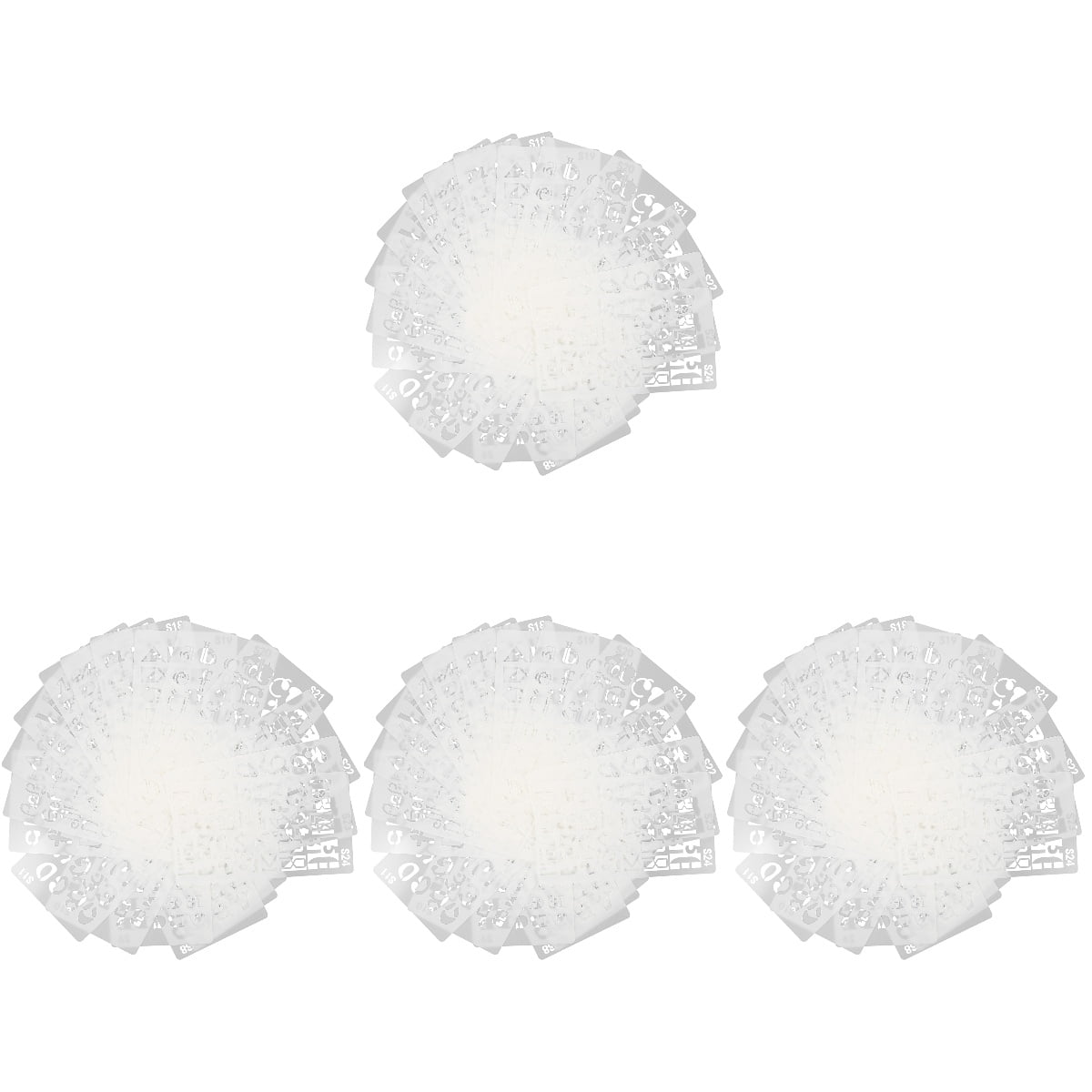 4 Count DIY Scrapbook Graffiti Stencils Scrapbooking Letter Alphabet ...