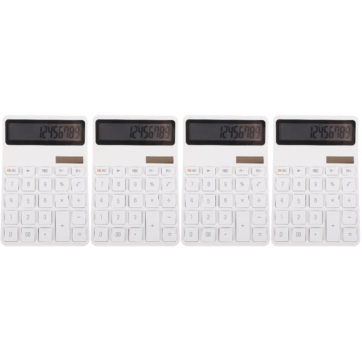 4 Count Digital Calculator Small Scientific Office Student White ...