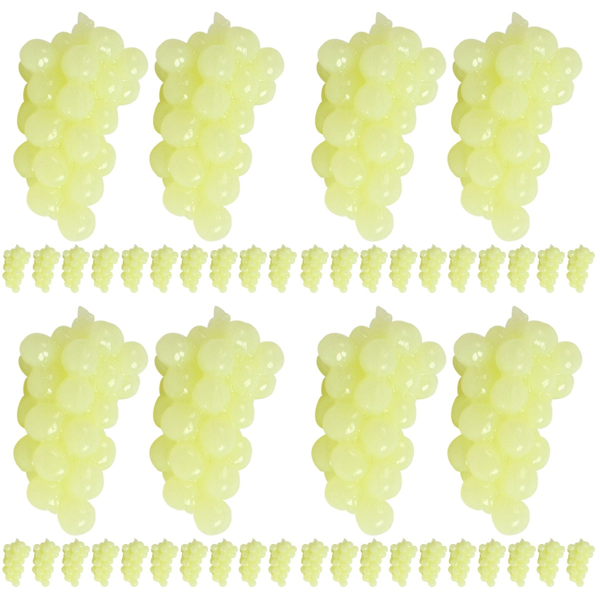 4 Count Doll House Fruit Models Dollhouse Mini Fruits Light Green ...