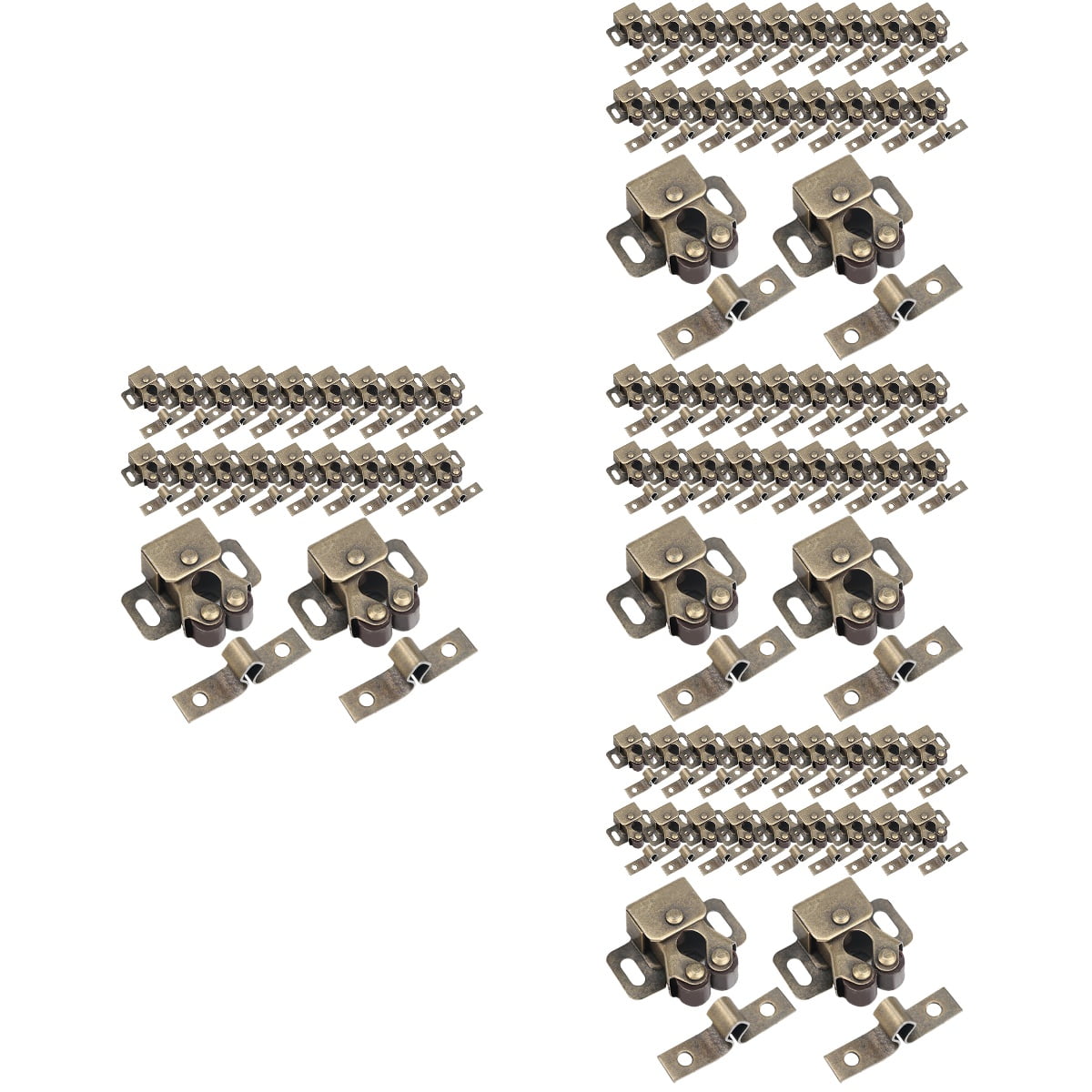 4 Count Door Catches Double Roller Lock Latch Cabinet Latches Gentle ...