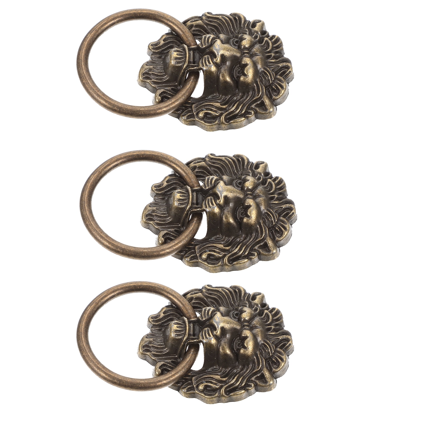 4 Count Drawer Pulls Lion Head Small Handle Furniture Knobs Wardrobe ...