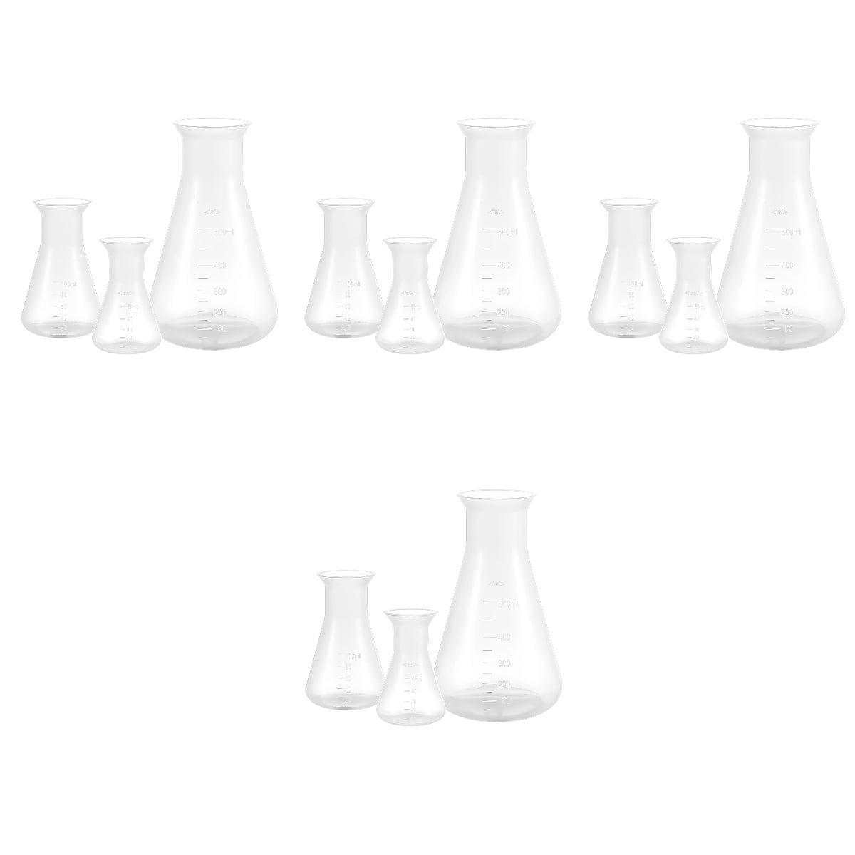 4 Count Drink Accurate Measurement Flask Double-sided Scale - Walmart.com