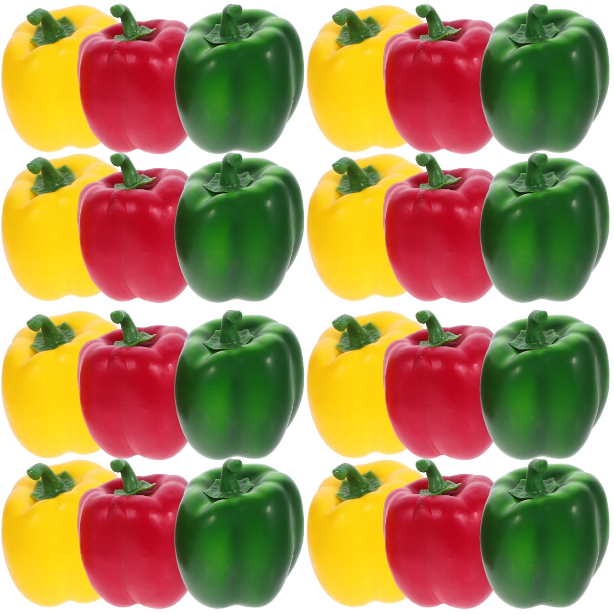 4 Count Fake Vegetable Model Decorations for Shop Pretend Play Food Toy ...
