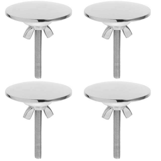 4 Count Faucet Plug Hole Cover Metal Lid Washbasin Decor Sink Bath Tub ...