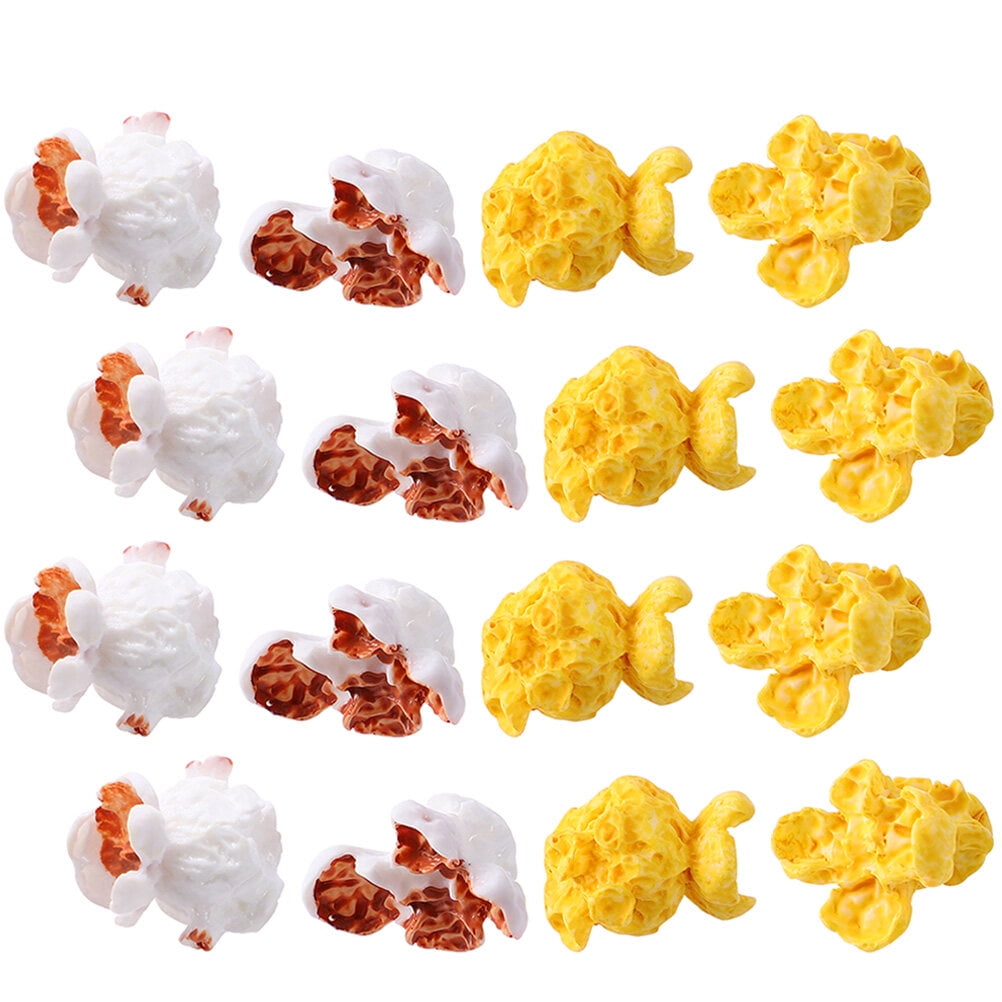 4 Count Faux Popcorn Prop Collapsible Bowl Miniature Fake Child ...
