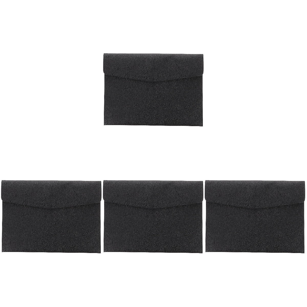 4 Count File Package Leather Folder Document Holder Stand Expandable ...